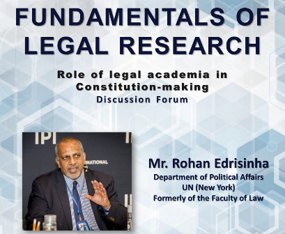 Fundamentals of Legal Research Series – 02 | Faculty of Law