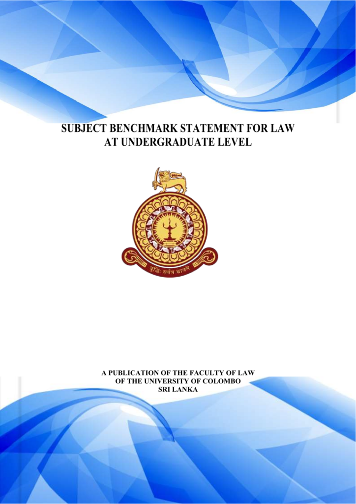 Subject Benchmark Statement for Law | Faculty of Law